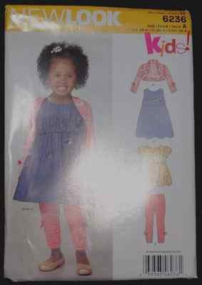 Simplicity New Look Kids Pattern 6236 Toddler Dress, Top, and Leggings ...