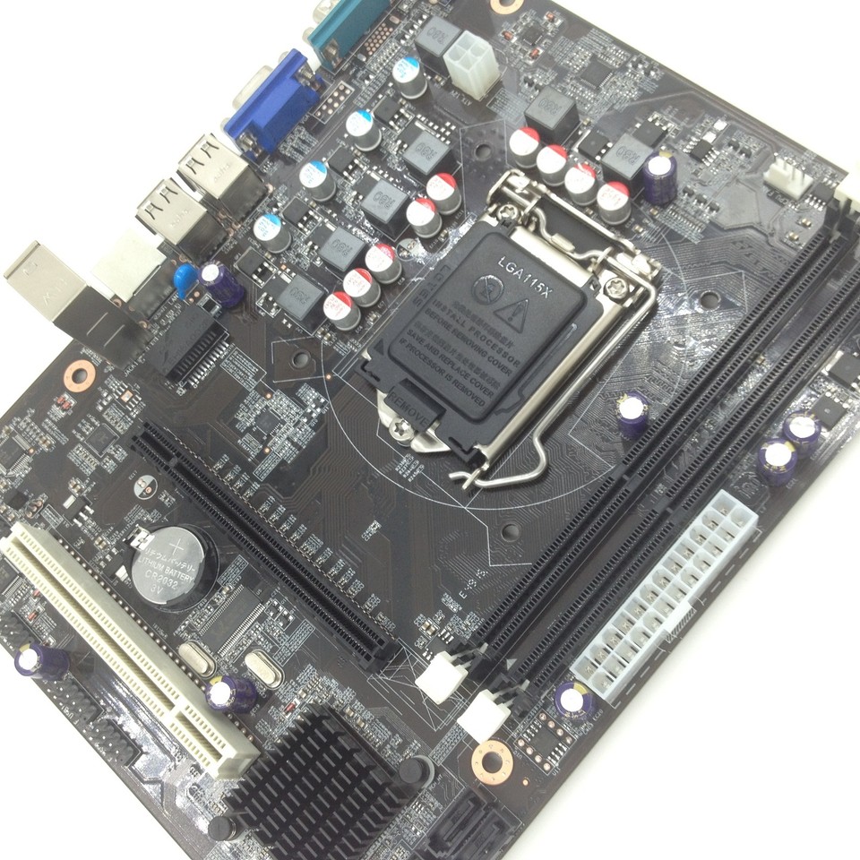 Intel H55 Micro ATX LGA 1156 Computer Motherboard Support LGA 1156 ...