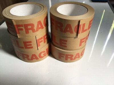 Paper Fragile Packaging Tapes Self Adhesive FRAGILE Printed Eco ...
