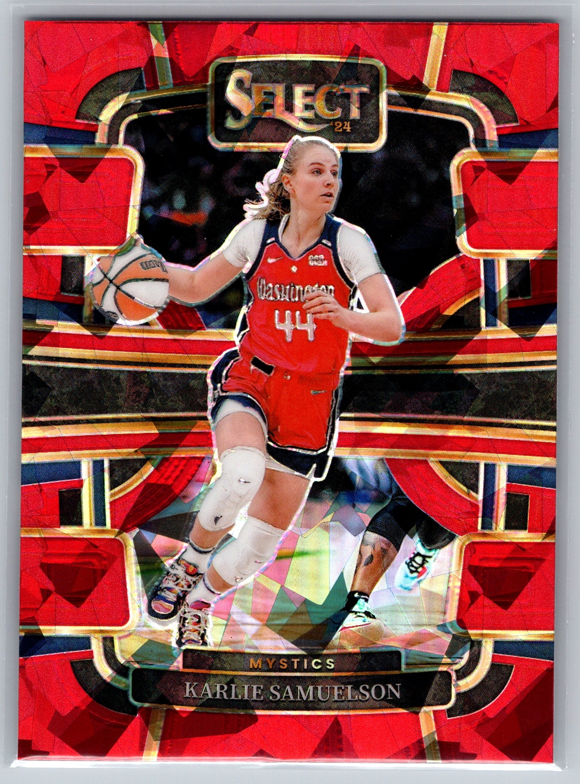 Karlie Samuelson 2024 Select WNBA #99 Base Green Ice Price Guide ...
