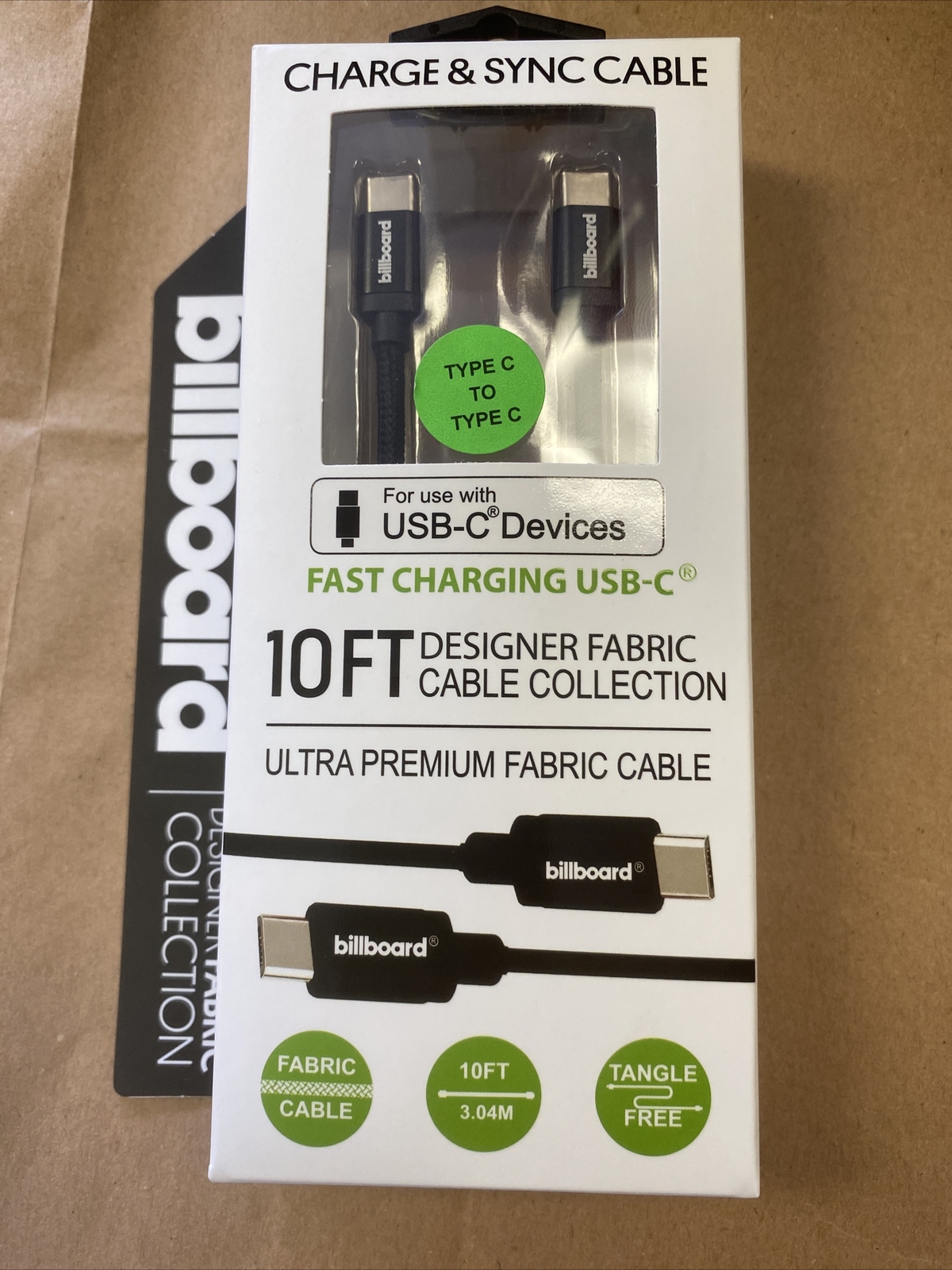 Billboard bb2892 10ft USB-C to USB-C Cable - Black for sale online | eBay