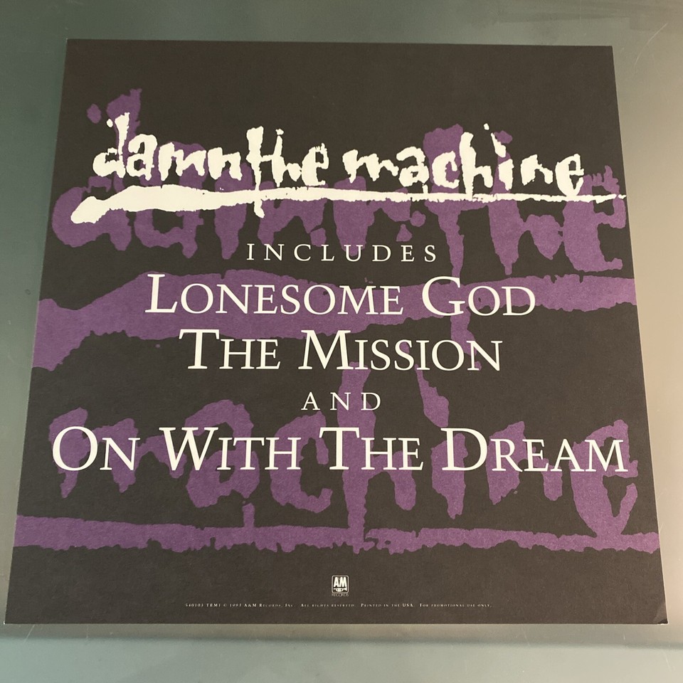 Damn The Machine Poster Flat 12x12” Promotional, Megadeth | eBay