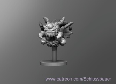 Cacodaemon Demon Creature Monster Manual 28mm Scale DND D&D Miniature ...