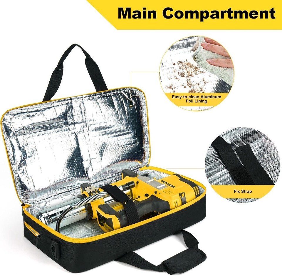 Grease Gun Case Compatible with Dewalt DCGG571B/Milwaukee M18 2646-20 ...