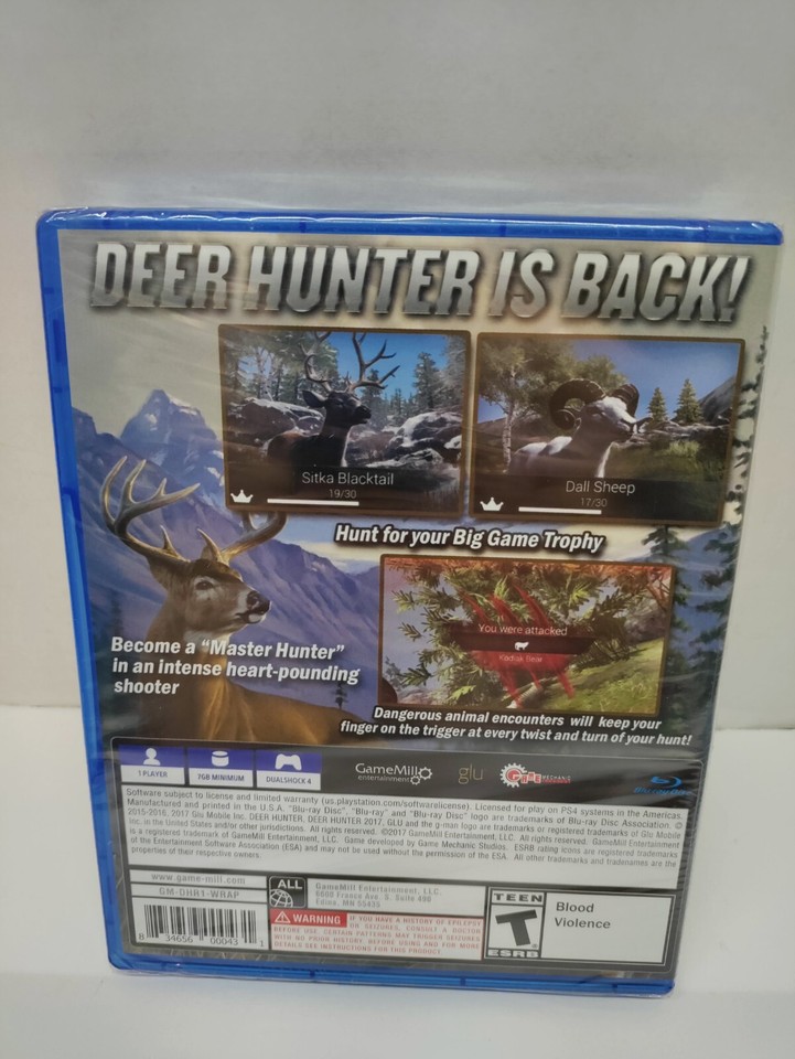 New Deer Hunter: Reloaded Sony PlayStation 4 PS4 Factory Sealed ...