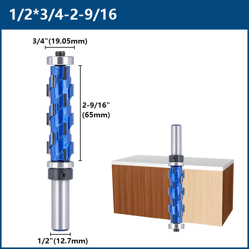 Spiral Flush Trim Router Bit 1/2 Shank Double Bearing Compression ...