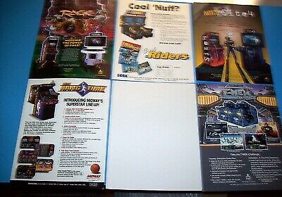 Arcade FLYERS T-Mek Area 51 Site 4 Hang Time Primal Rage Cool Riders ...