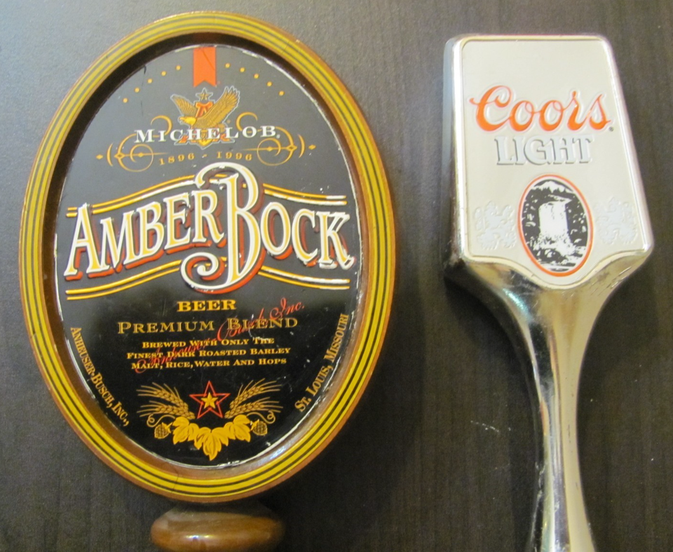 Coors Light & Michelob Amber Bock Beer Tap Handles | eBay