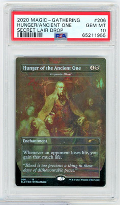 MTG Hunger of the Ancient One - Exquisite Blood Secret Lair Foil PSA 10 ...