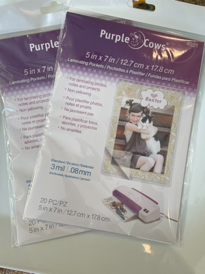 Laminating - Purple Cows