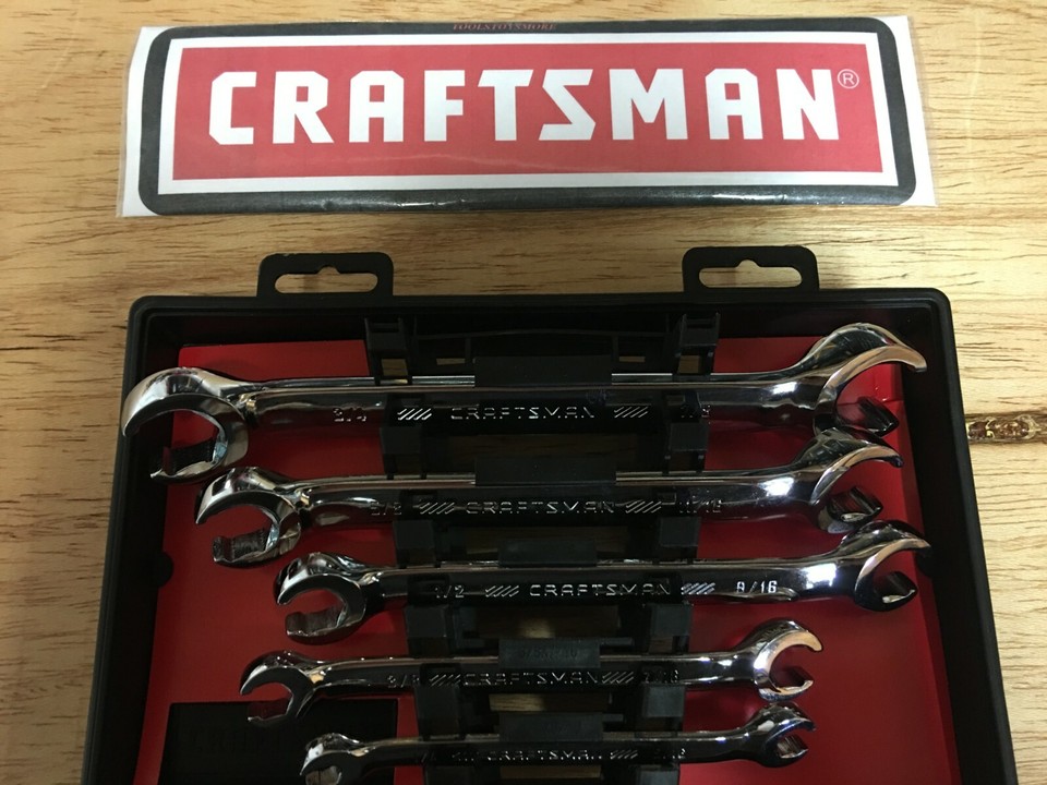 CRAFTSMAN FLARE NUT WRENCH SET OR SINGLE SAE OR METRIC FULL POLISH YOUR ...