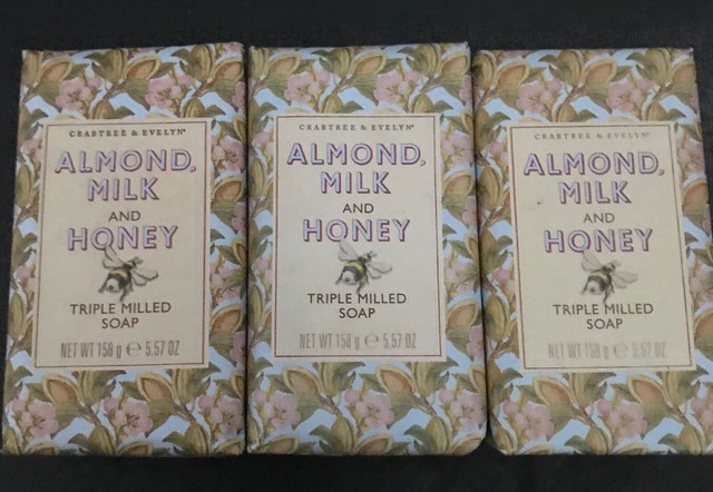 Crabtree & Evelyn Triple Milled Soap Almond Milk and Honey 158g for ...