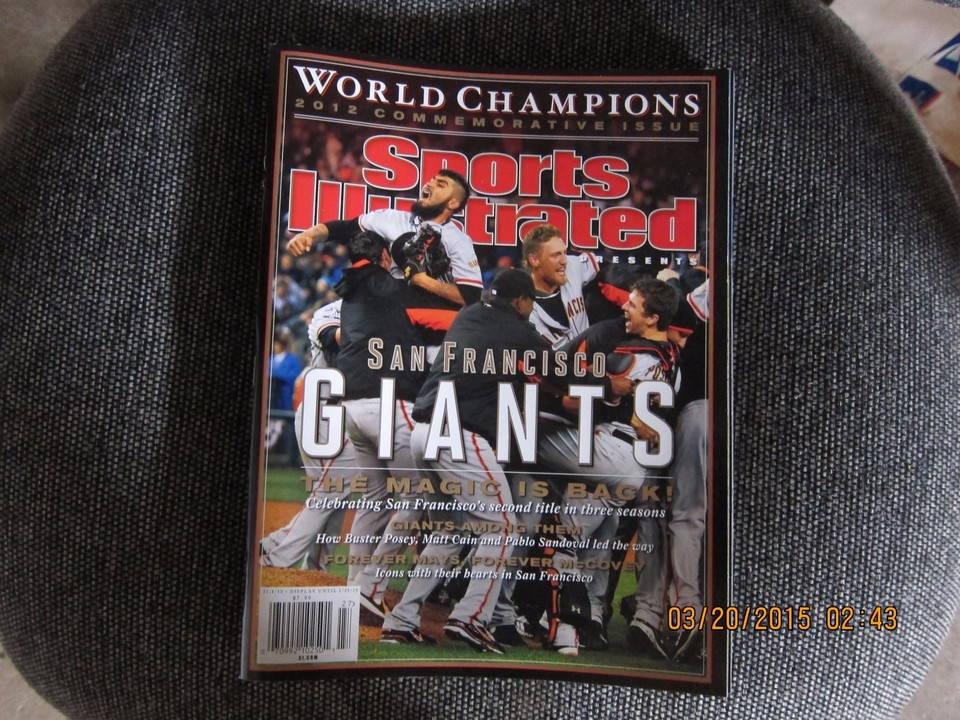 SF Giants Will Clark SGA 5/30/12 bobblehead + SI Commemorative 2012 WS ...