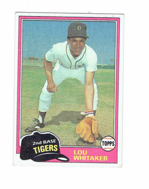 Lou Whitaker Detroit Tigers 2B #234 Topps 1981 #Baseball Card | eBay