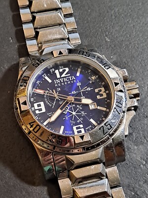 Large Mens INVICTA Reserve Model 6106 Swiss Quartz Watch PROJECT As ...
