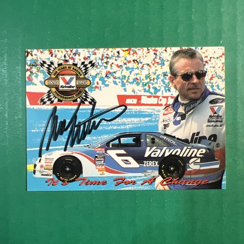 1995 Traks Special Edition Promo Card Mark Martin Autograph On Card COA ...