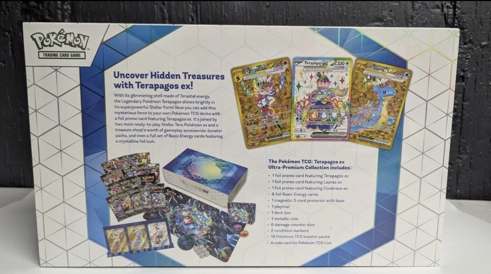 Pokemon Terapagos EX Ultra Premium Collection Box FACTORY SEALED BRAND ...