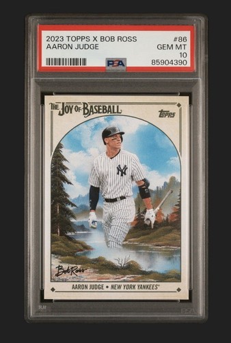 2023 Topps X Bob Ross The Joy Of Baseball Aaron Judge #86 PSA 10 GEM ...