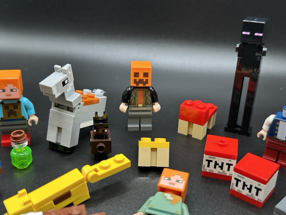 Lego Assorted Minecraft Lot! Alex / TNT / Crafting Table / Enderman | eBay