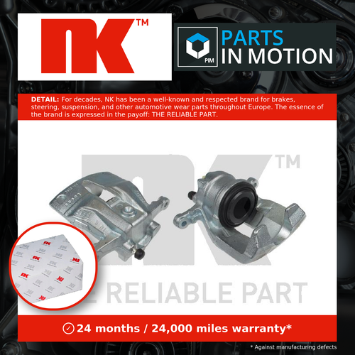 Brake Caliper fits OPEL MERIVA A 1.4 Front Left 04 to 10 NK 542461 ...
