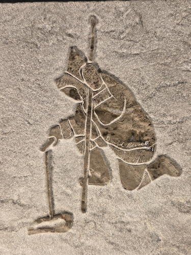 Vintage Scripture'd by David Bennett Inuit Marble Relief Native ...