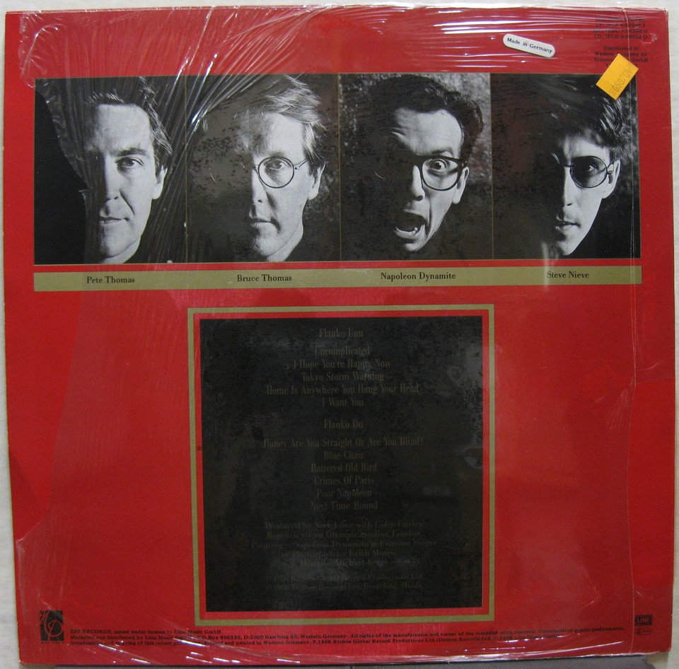 Elvis Costello Blood & Chocolate 1986 Tedesco Org Bianco Vinile LP ...