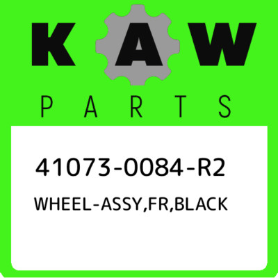 41073-0084-R2 Kawasaki Wheel-assy,fr,black 410730084R2, New Genuine OEM ...