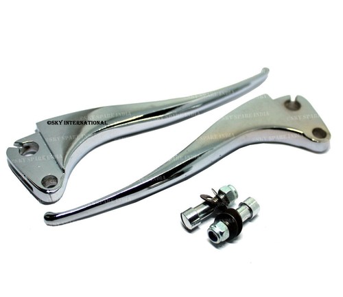 Vespa Chrome Clutch & Brake Lever Set With Screws For Vbb Vba Vbc ...
