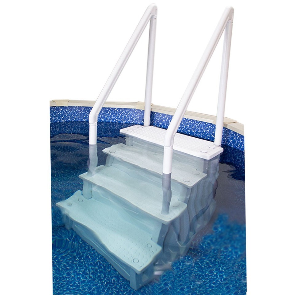 28" Wide Anti-Slip Pool Steps for Above Ground Swimming Pool (Various ...
