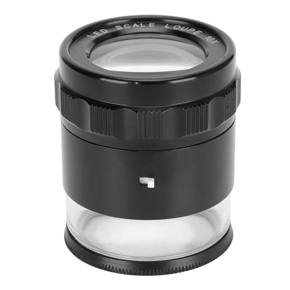 8LED 10X Magnifier Loupe With Scale High Definition Adjustable ...