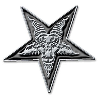 Pentagram Metal Pin Button Badge Baphomet Satan Devil | eBay