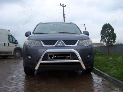 MITSUBISHI OUTLANDER CHROME NUDGE A-BAR, STAINLESS STEEL BULL BAR 2007 ...