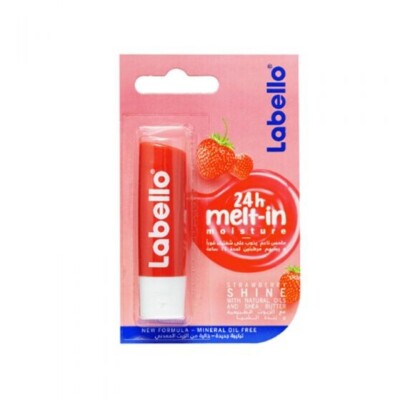 Labello strawberry lip 4.8 24H hydration Lip Balm Strawberry Lip Free ...