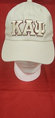 New 'KAPPA ALPHA PSI NUPE "KAΨ" White Cream Baseball Hat Greek ...