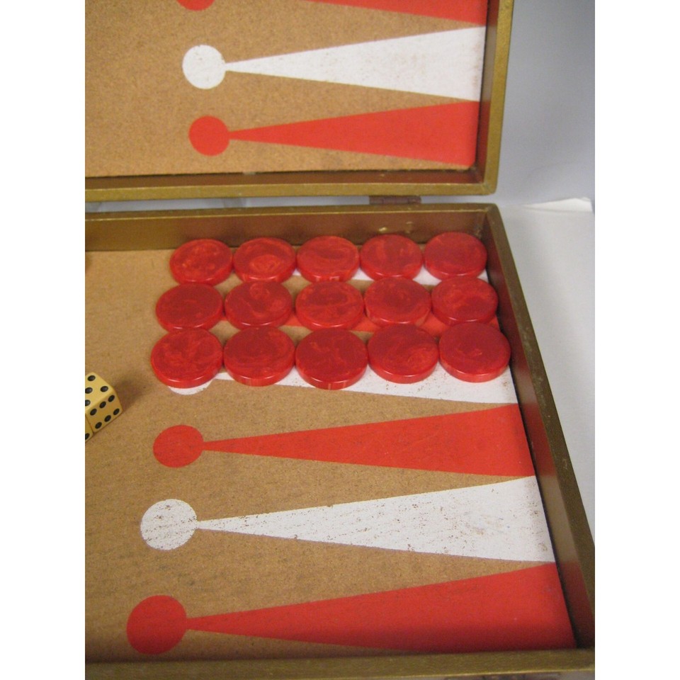 Vintage Cardinal Backgammon Set 30 Bakelite Marbled Catalin Tiles ONLY ...