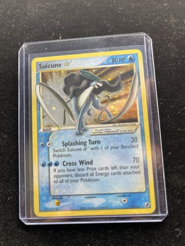 Pokemon Card Suicune Gold Star 115/115 Holo Rare EX Unseen Forces LP | eBay