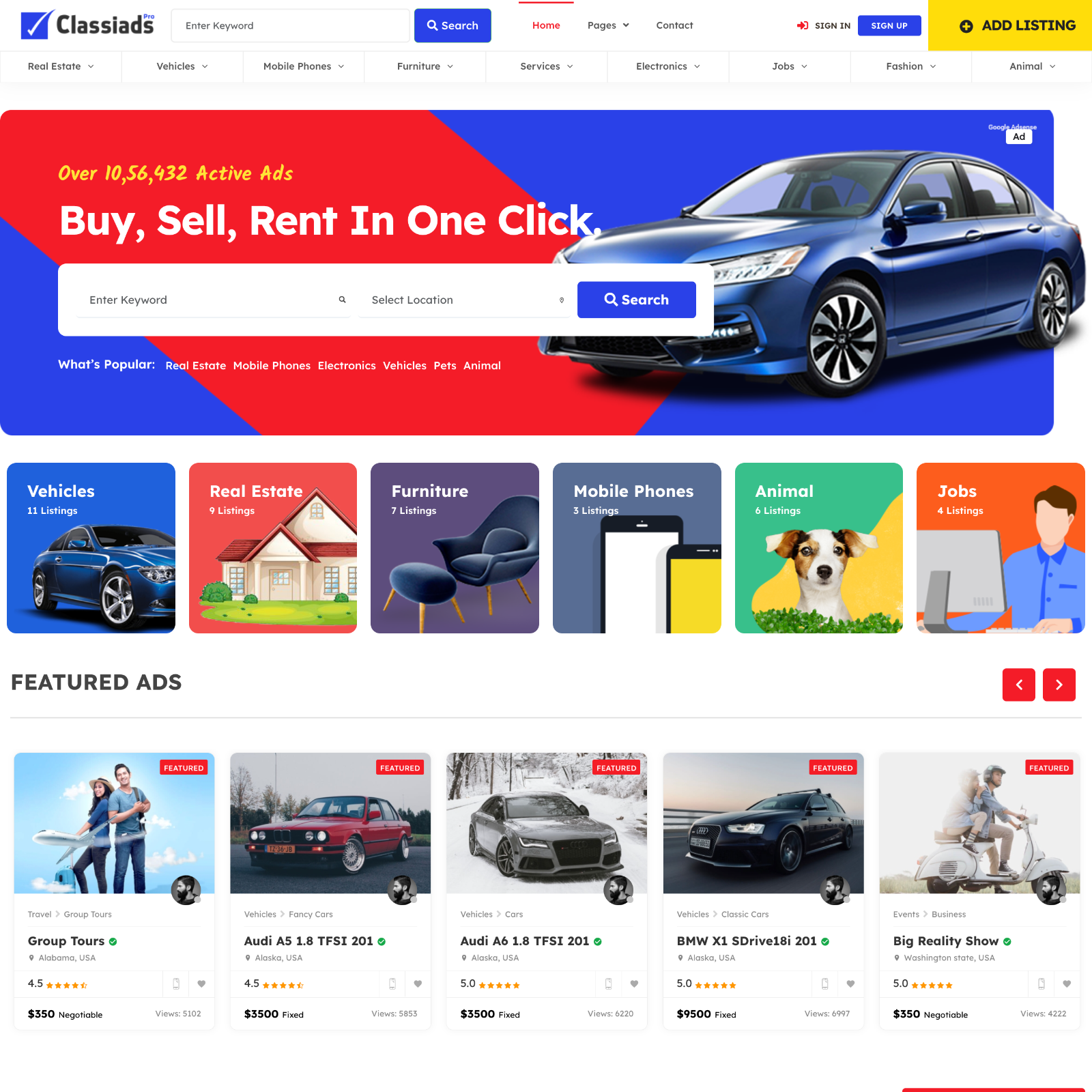 Classified Websites Businesses for Sale with Free Web Hosting ...