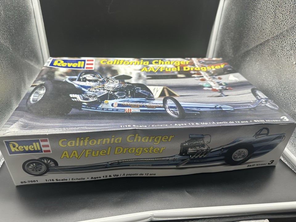 Revell California Charger AA/Fuel Dragster 1:16 Scale Model Kit Open ...