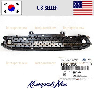 Grille Front Bumper LOWER for Fog Lamp 86560-J9CB0 ⭐OEM⭐ Hyundai Kona ...