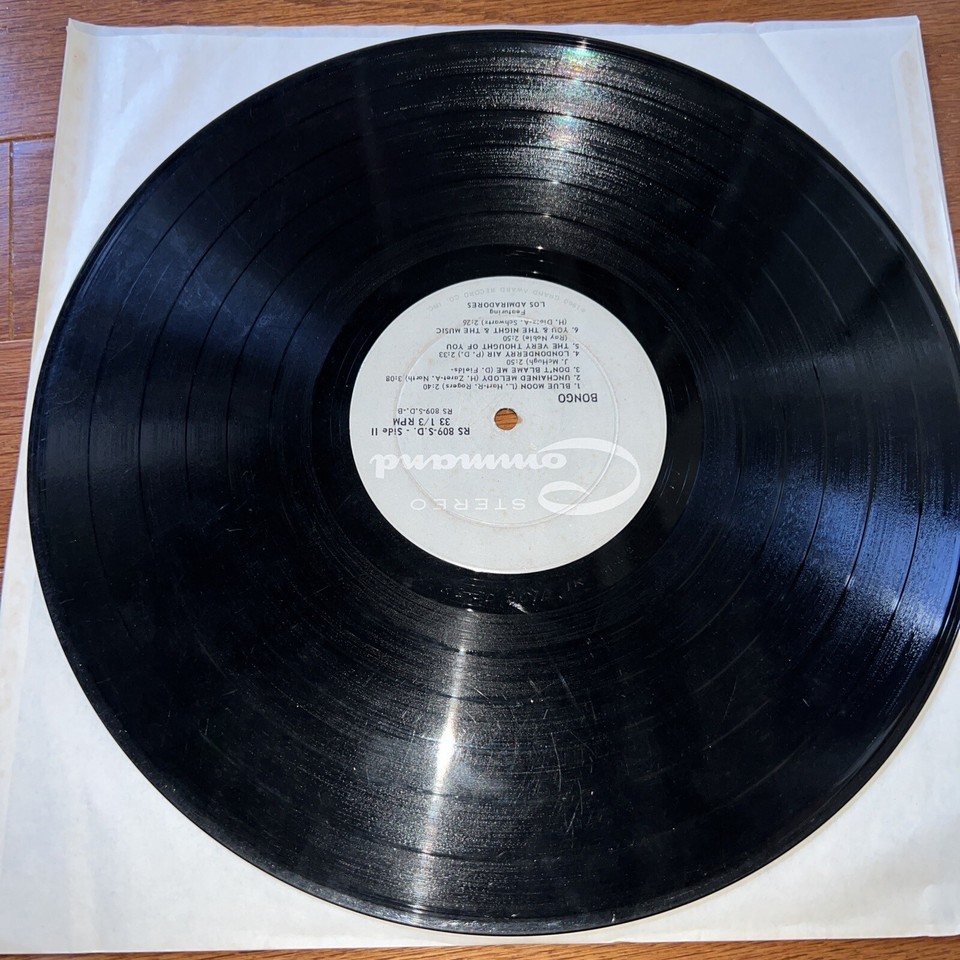 BONGOS BONGOS BONGOS LP COMMAND RECORDS 1960 RS 809 SD No Cover | eBay
