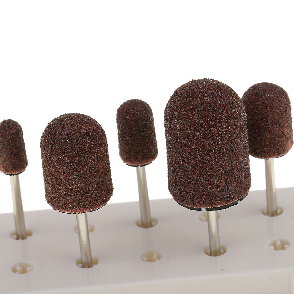 5Pcs Pedicure Sanding Mandrel Drill Bit Callus Nail File Polish Tool ...