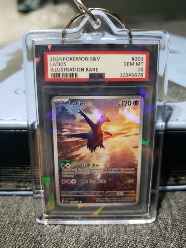 Latios 203/191 Sv08: Surging Sparks Holo PSA 10 Keychain | eBay