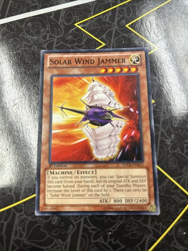 Solar Wind Jammer SDCR-EN013 Yu-Gi-Oh! Card Light Play Unlimited 1st ...