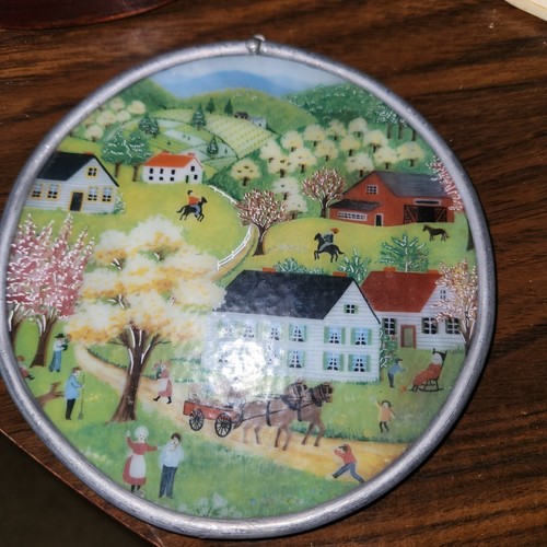 Calzette Sun Catcher Plate SUMMER Folk Art JWK Bavaria Germany 5" | eBay