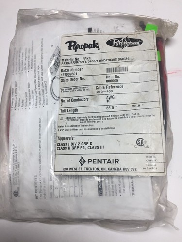 Pyrotenax / Pyropak Wiring Kit for Hazardous Location - Cable Reference ...