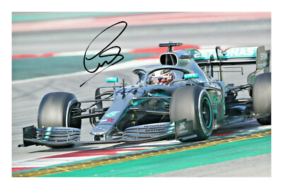 Lewis Hamilton Signed A4 Photo Print Autograph Formula 1 World Champion ...