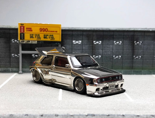 Liberty 1:64 Silver VW Golf GTI MK2 Widebody Sport Model Diecast Metal ...