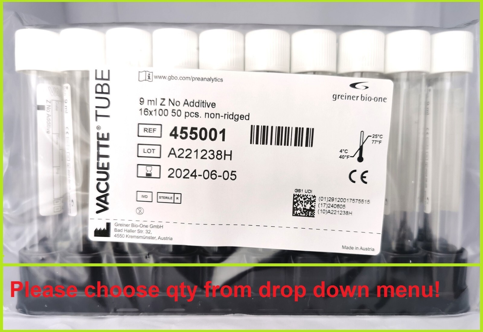 PLATELET RICH FIBRIN (PRF) | NO ADDITIVES Tubes 9 ml | | eBay UK