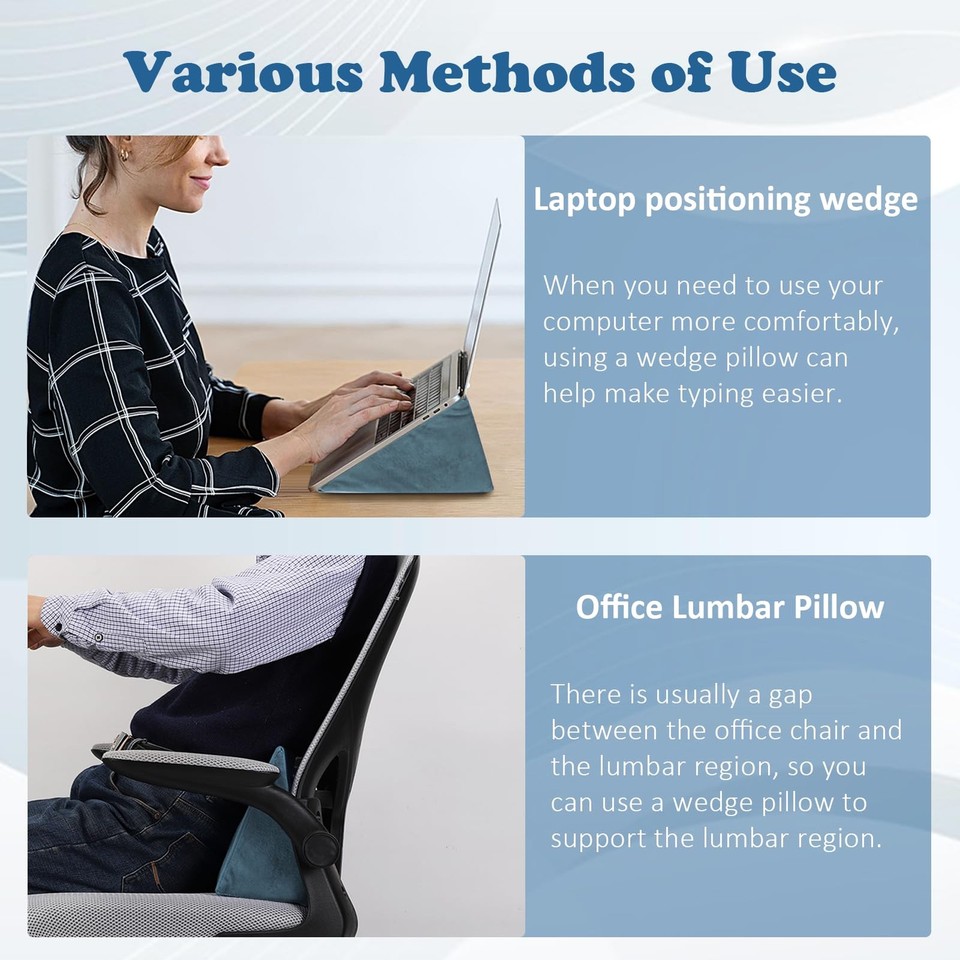 Small Wedge Pillow, Wedge Pillow for Bed Sores, Positioning Wedge, Mini ...