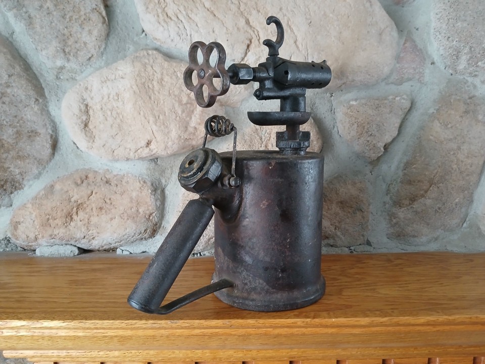 Old Antique Gasoline Blow Torch, Hand Held 1920s BRANDED #10 | eBay
